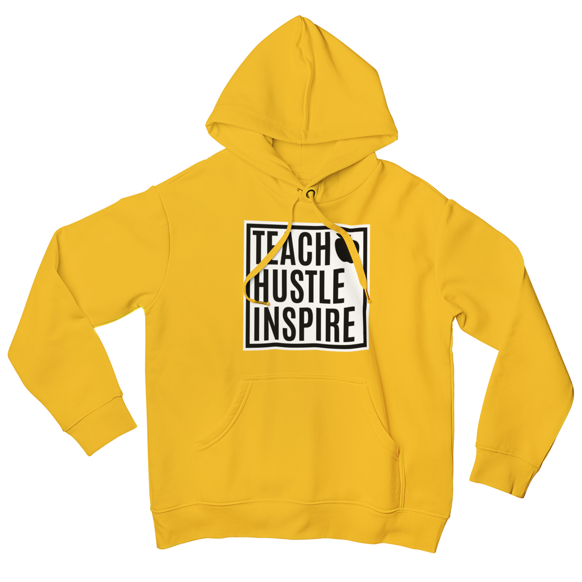 Classic Box Logo Hoodie - GOLDEN EYE – Teach Hustle Inspire